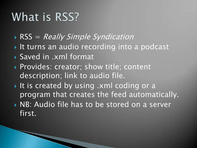 Podcasting made easy | PPT