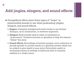 Podcasting with GarageBand | PPT