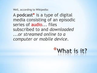 Podcasting - Try It! | PPT