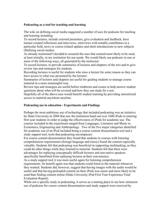 Podcast Presentation | PDF