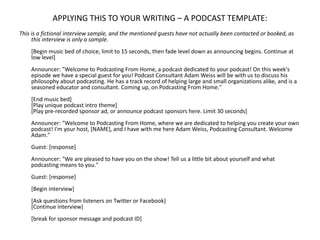 Podcast template | PPT