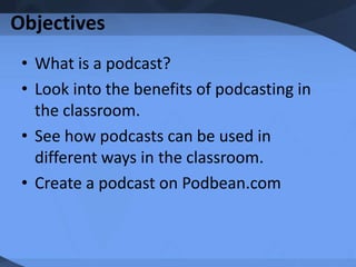 Podcast workshop | PPT