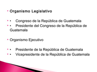 Poderes del estado de Guatemala | PPS