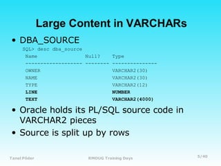 Oracle LOB Internals and Performance Tuning | PDF