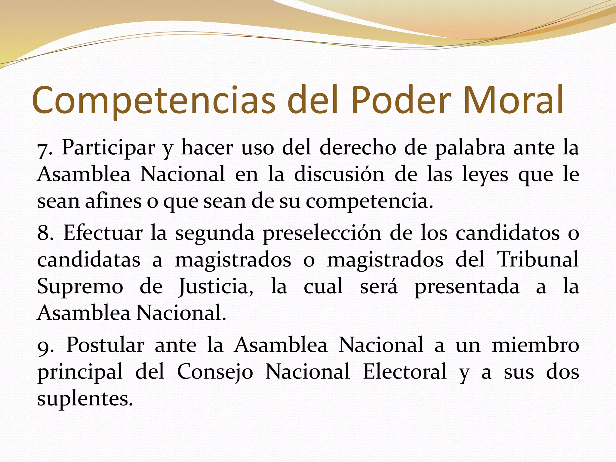 Poder Moral Republicano | PPT