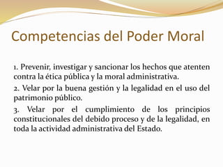 Poder Moral Republicano | PPTX