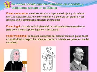 Poder, politica y Estado. | PPTX
