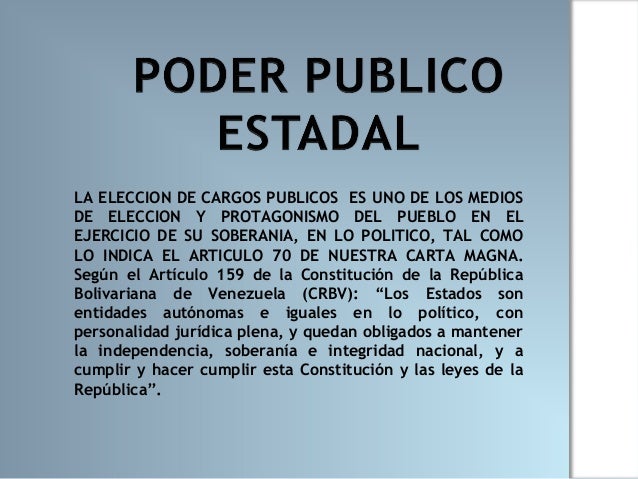 Que Es Poder Publico Estadal - Marcus Reid