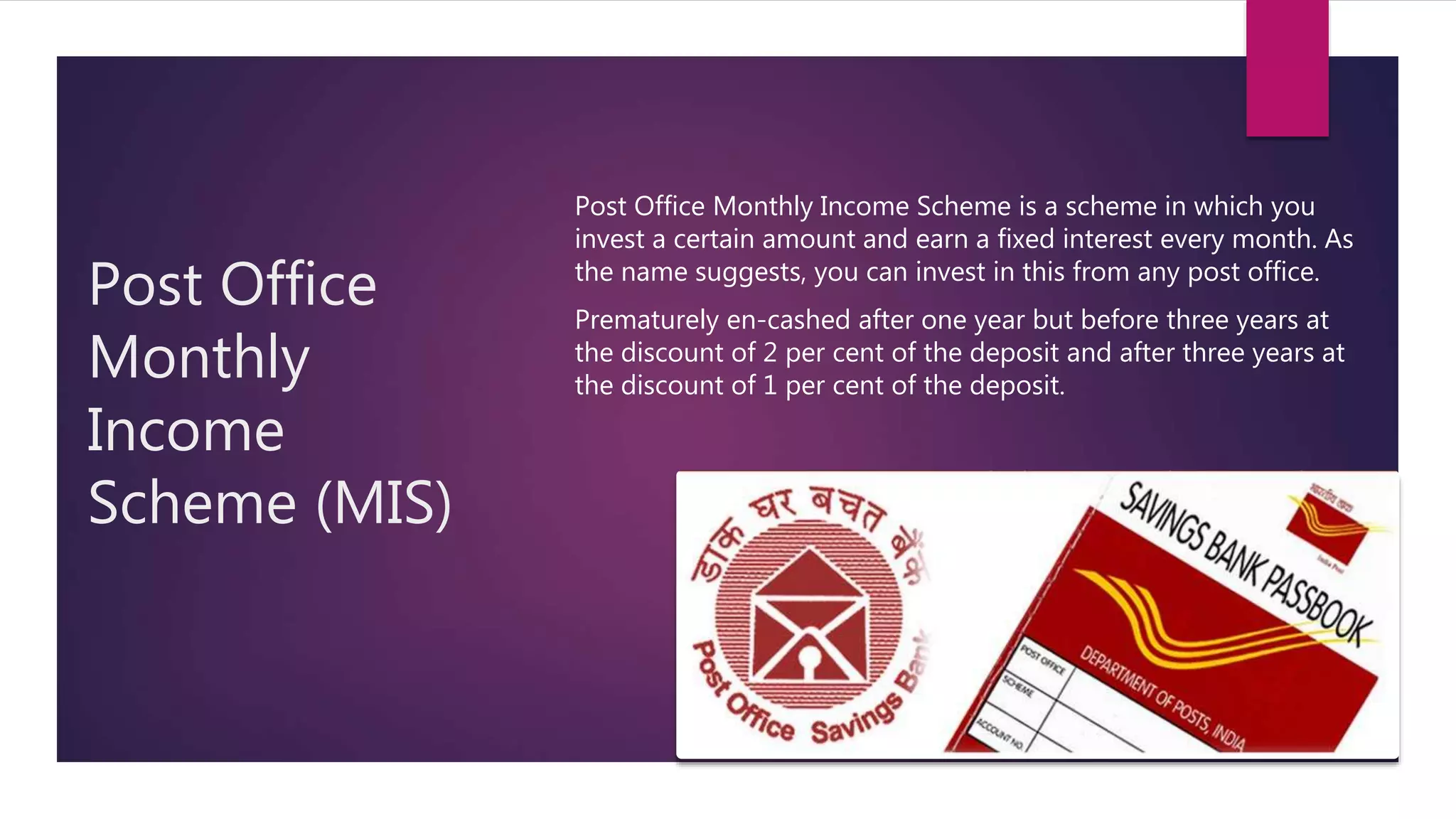 Indian Postal Schemes | PPTX