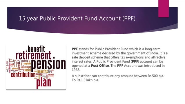 Indian Postal Schemes | PPTX