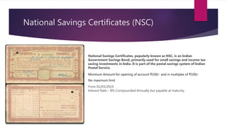 Indian Postal Schemes | PPTX