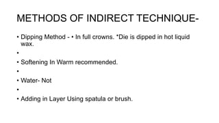 Inlay wax | Dentistry | PPTX