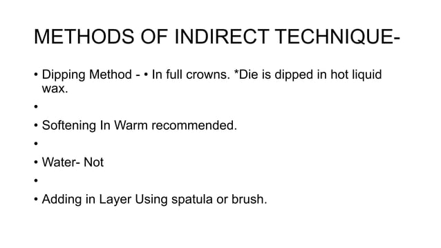 Inlay wax | Dentistry | PPTX | Oral care | Personal Care