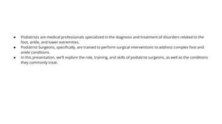 Meet Our Expert DPM Doctor at Valley Foot & Ankle Center | PPTX | Foot ...