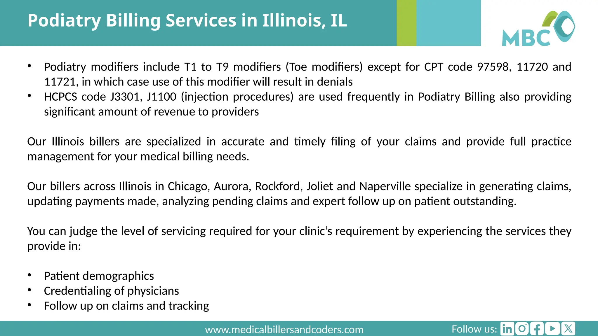 Podiatry Billing Services in Illinois, IL.pptx