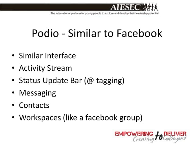 Podio training | PPT