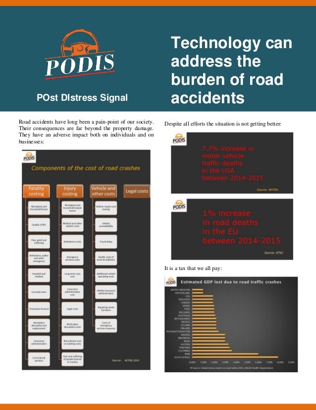 Podis Automatic Crash Notification Technology Can Address The Burden Of Road Accidents