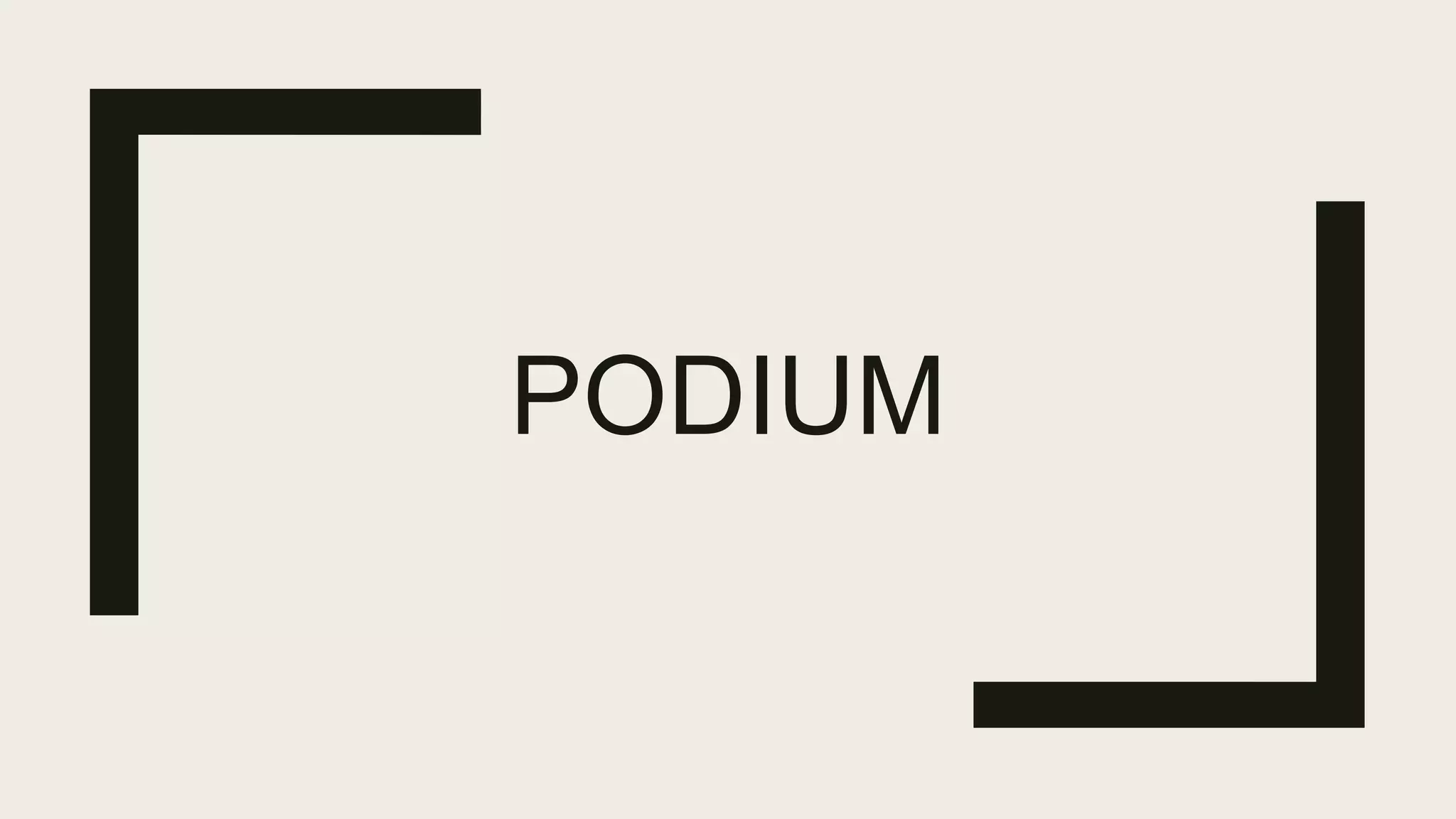 Podium | PPTX