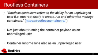 Podman rootless containers | PPT