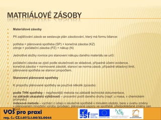 Zásoby | PPTX