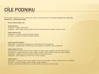 Podniková ekonomika podnik | PPTX