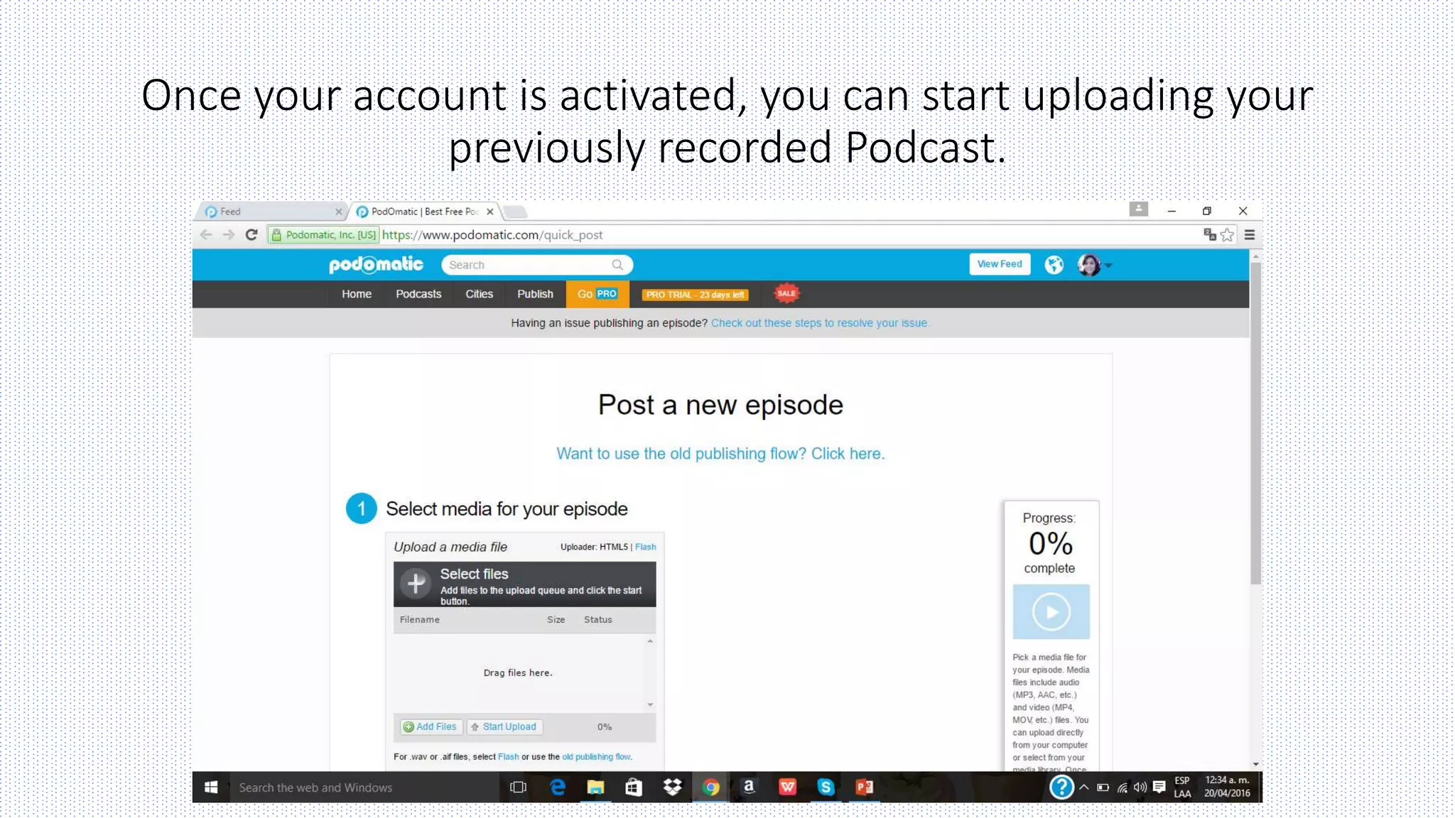 Podomatic | PPTX | Public Radio | Talk Radio