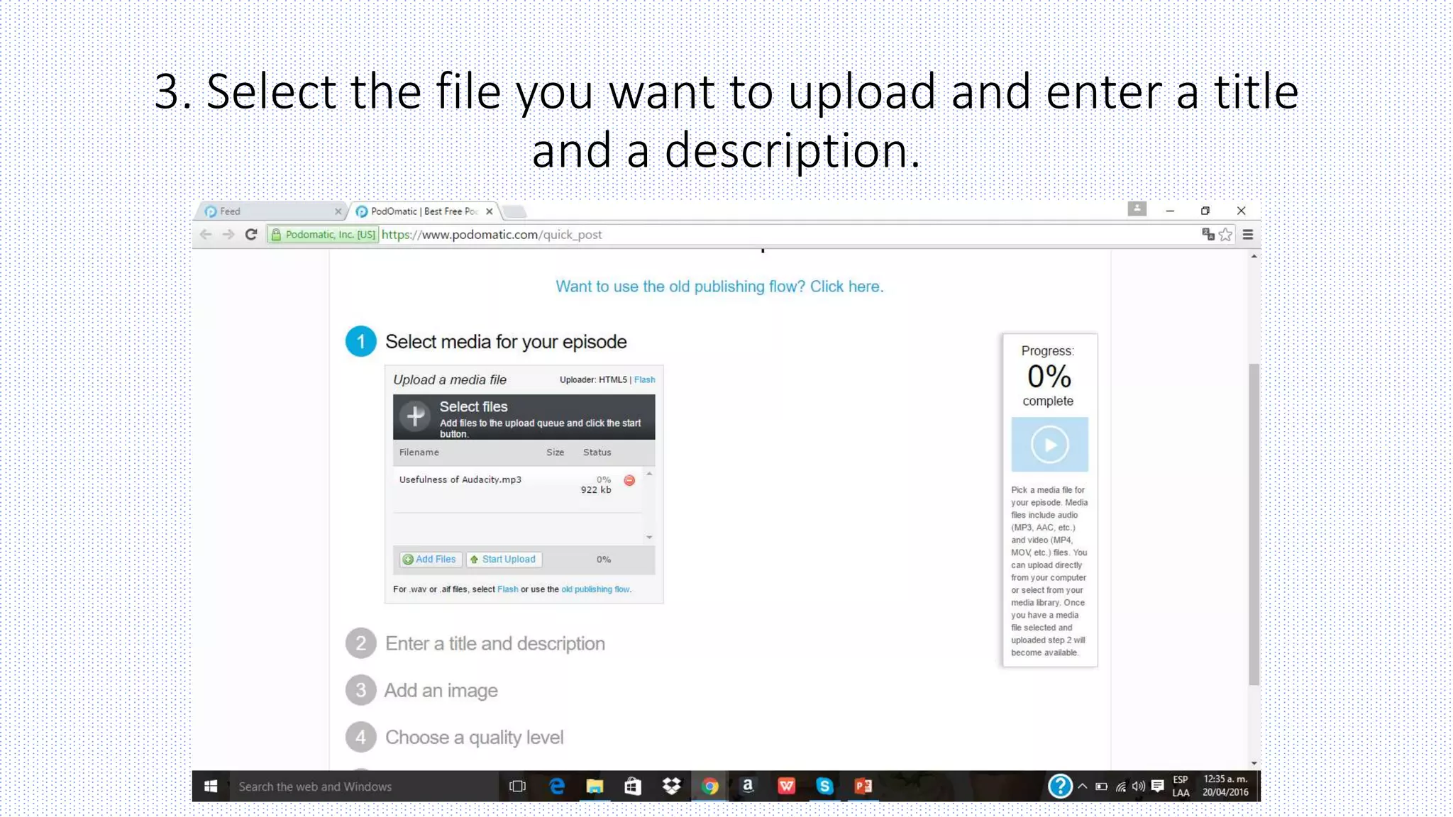 Podomatic | PPTX | Public Radio | Talk Radio