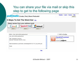 Podomatic - Create or upload audio files and post them to your blog | PPT | Digital Audio ...