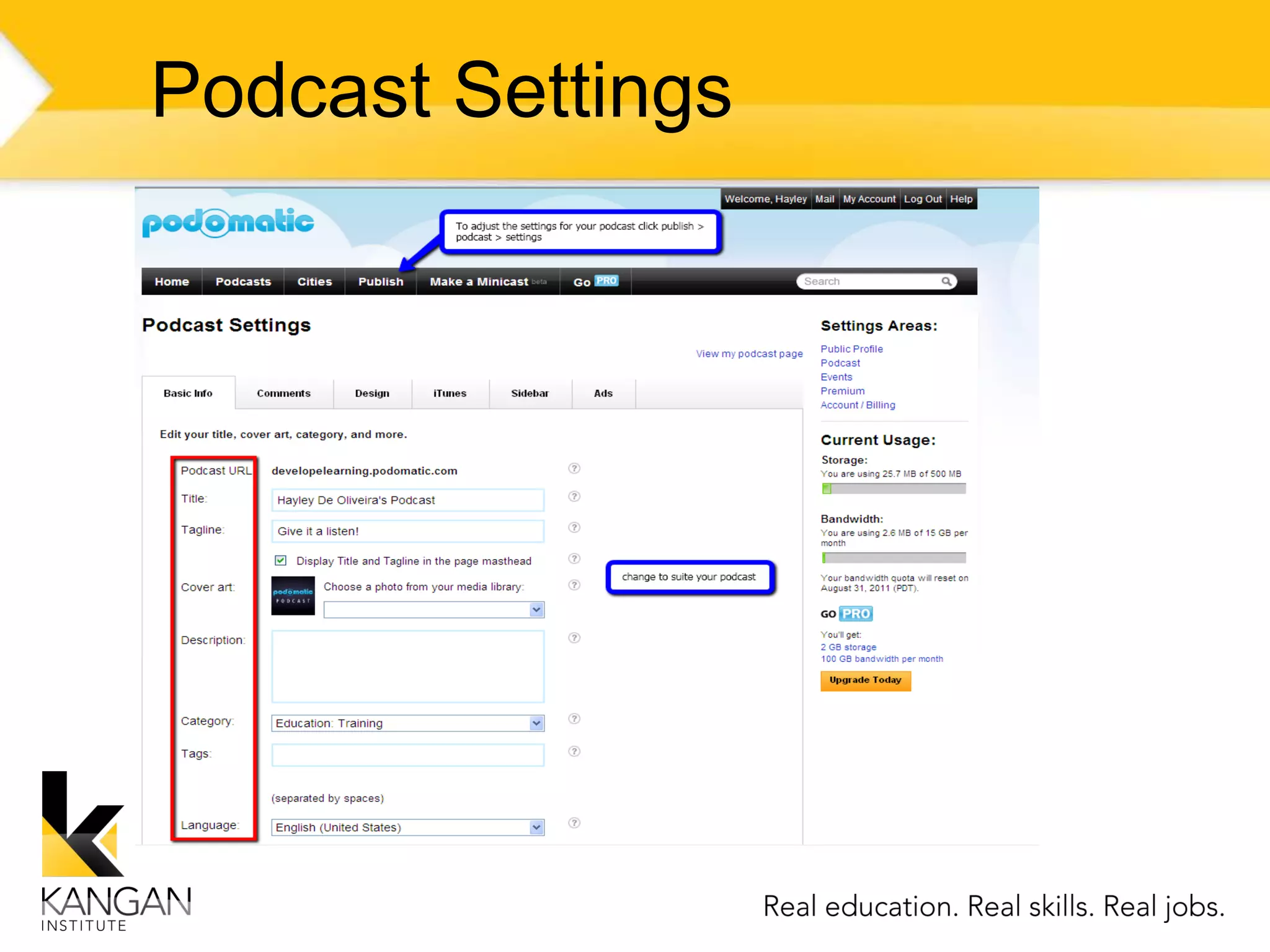Podomatic tutorial | PPT
