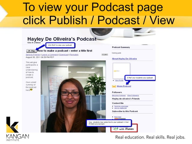 Podomatic tutorial | PPT