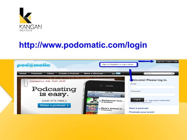 Podomatic tutorial | PPT