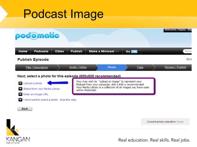 Podomatic tutorial | PPT