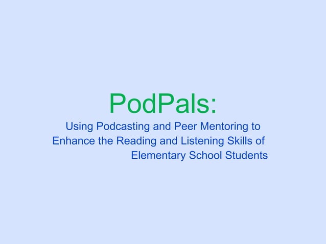 Pod Pals 2 | PPT | Digital Audio | Computer Software and Applications