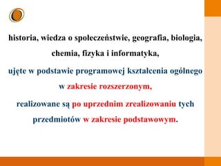 Podstawa programowa kształcenia ogólnego | PPT