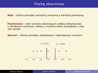 Podstawy statystyki | PPT