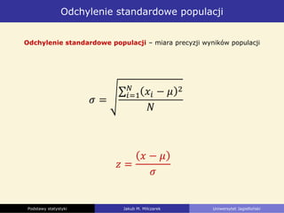 Podstawy statystyki | PPT