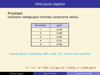 Podstawy statystyki | PPT