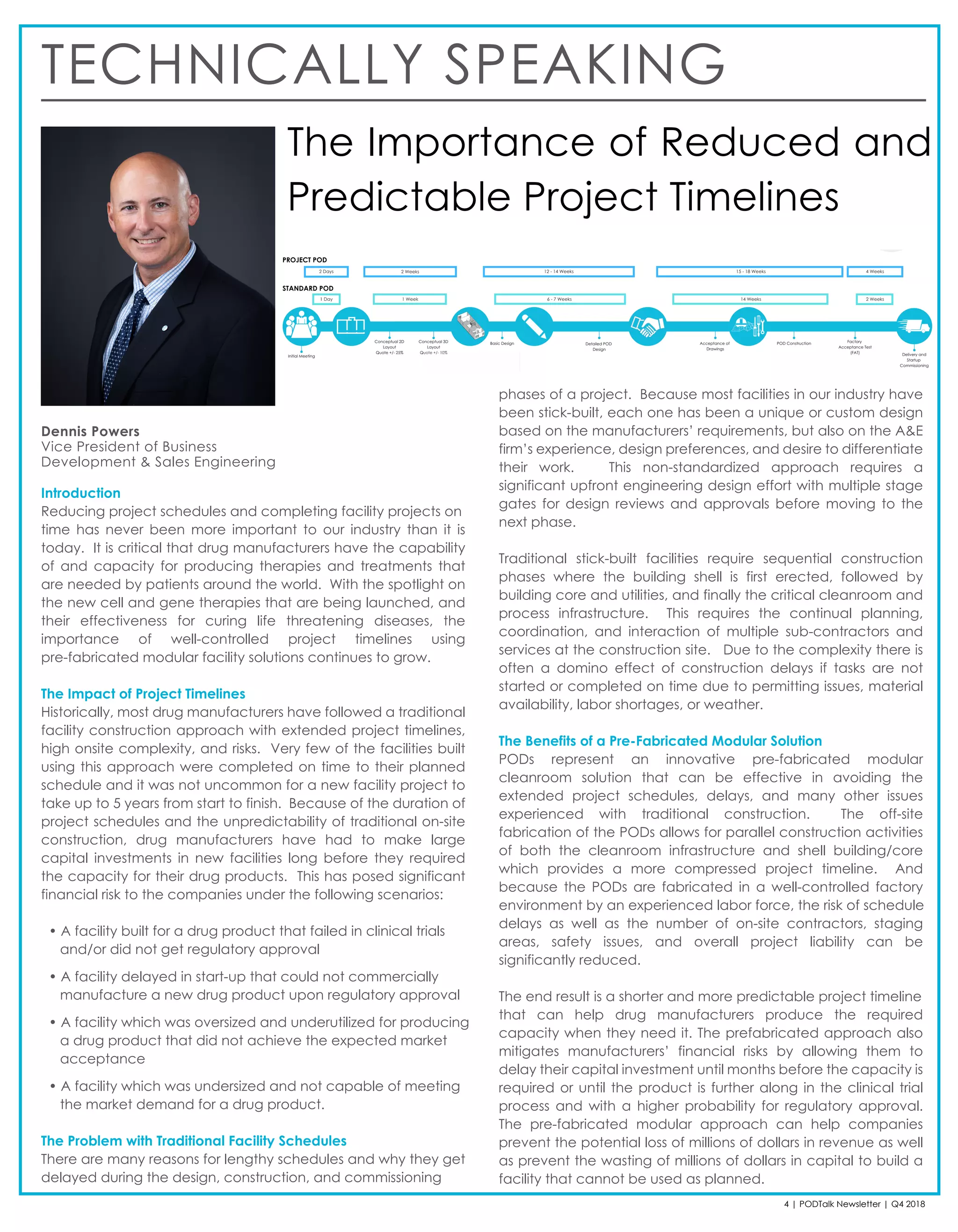 The Importance of Reduced and Predictable Project Timelines, By: Dennis ...