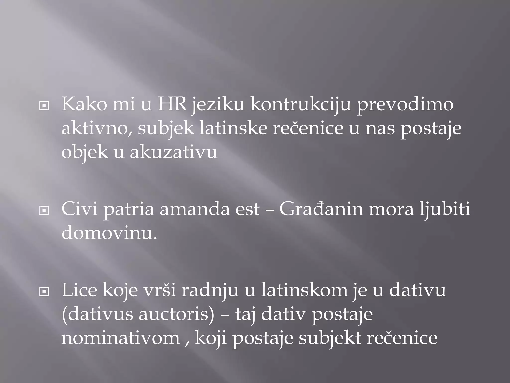 Perifrastične konjugacije u latinskom jeziku & gerundiv | PPTX