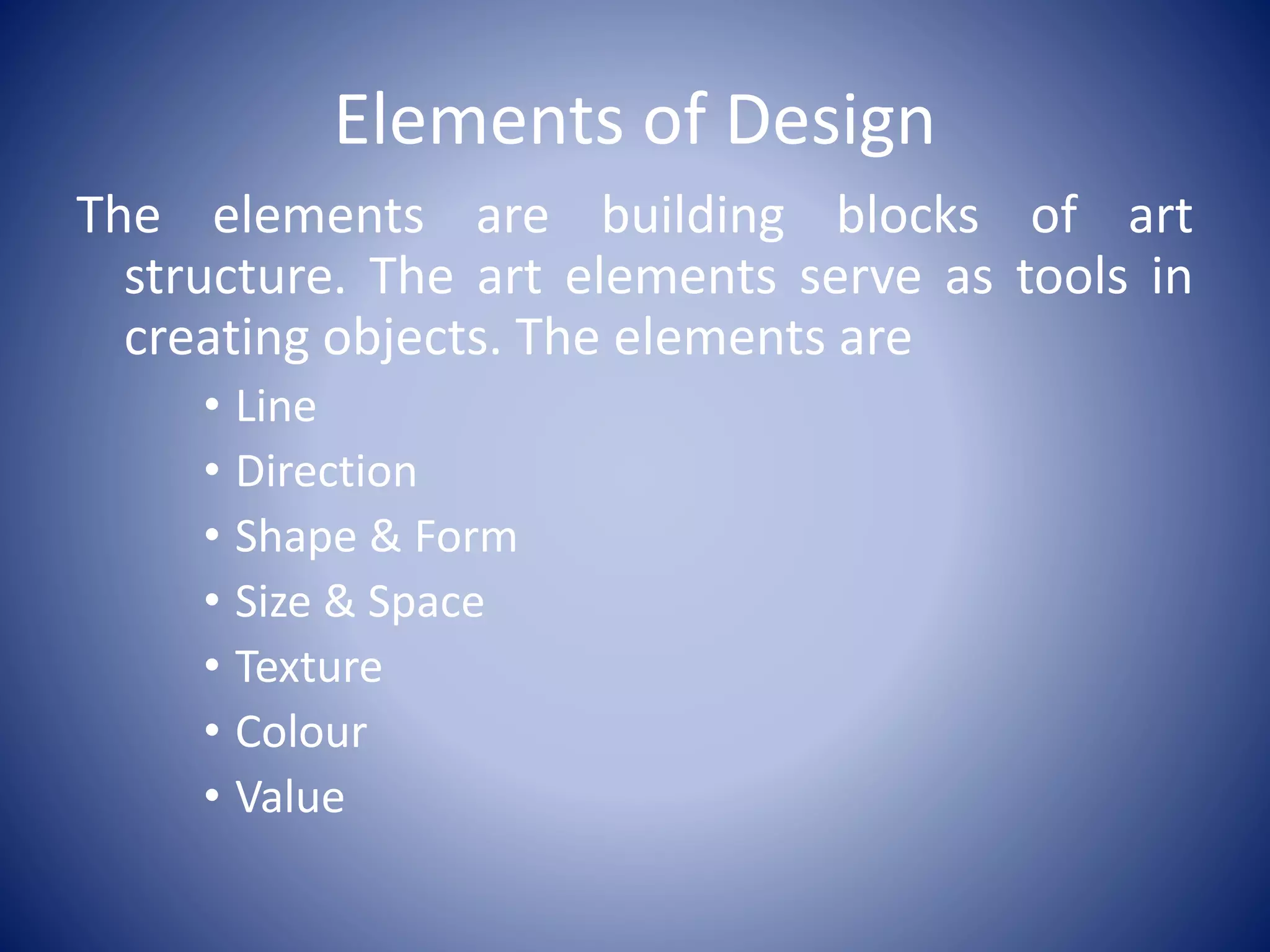 Elements of Design | PPT