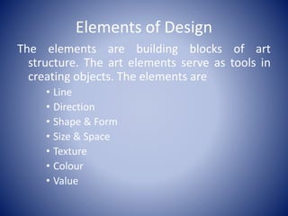 Elements of Design | PPT