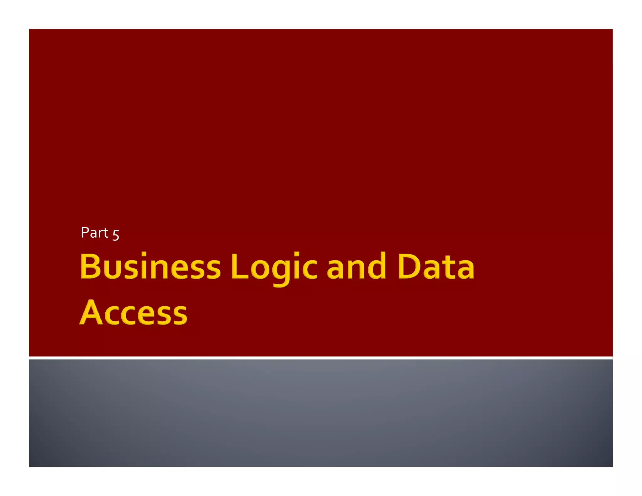 Patterns of Enterprise Application Architecture (by example) | PDF ...