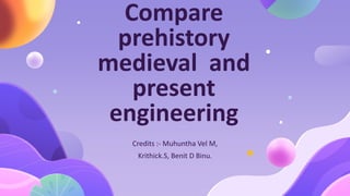 Assignment of Philosophy of engineering on prehistory,medieval and ...