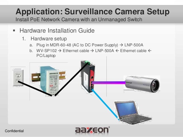 Setting up a PoE camera with a PoE Switch