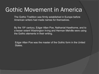 Poe gothic american | PPT