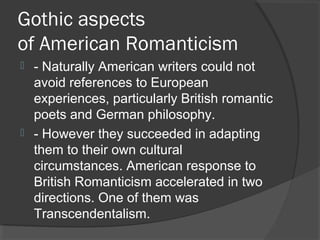 Poe gothic american | PPT