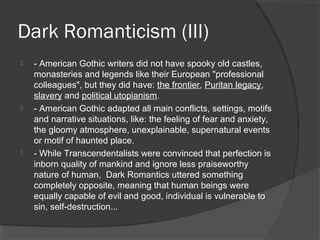 Poe gothic american | PPT