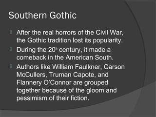 Poe gothic american | PPT