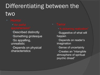 Poe gothic american | PPT