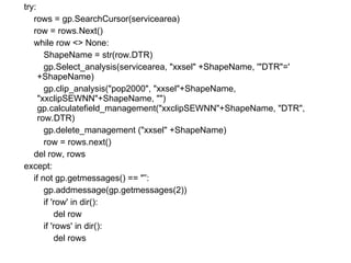 Python Coding Examples for Drive Time Analysis | PPT